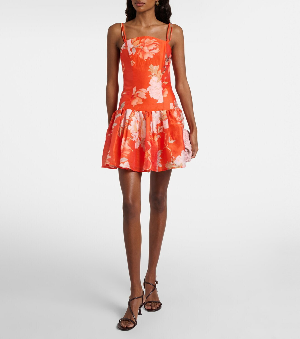 Leo Lin Lorena floral ruffled minidress Leo Lin