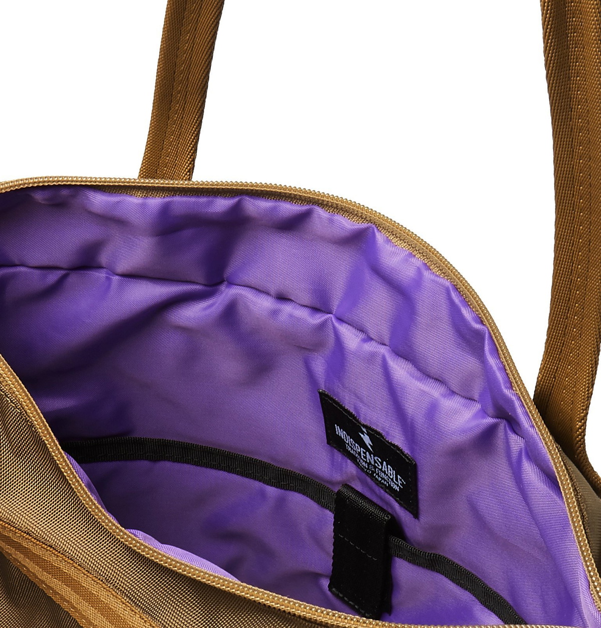 Indispensable - Snatch 2Way Nylon Tote Bag - Brown Indispensable
