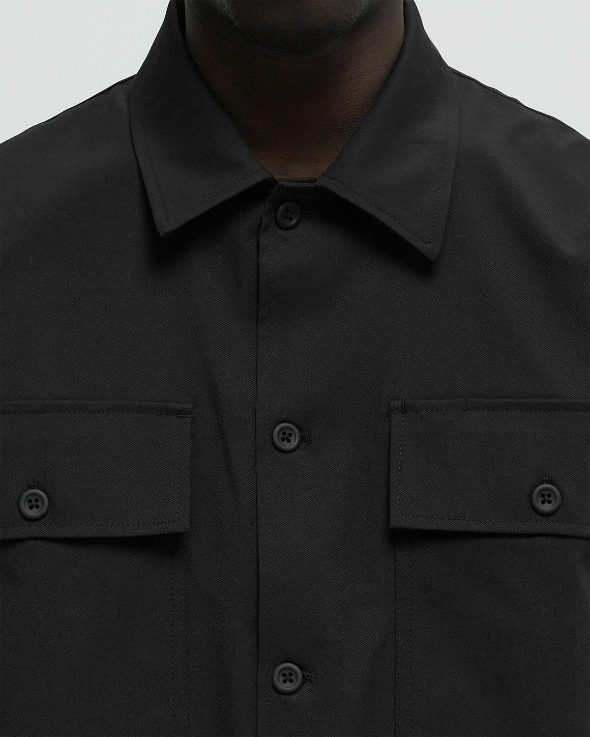 Norse Projects HJALMER SOLOTEX TWILL OVERSHIRT Black Mens College ...