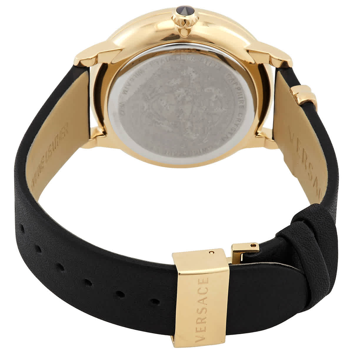 Versace Medusa Icon Diamond Quartz Gold Dial Ladies Watch VEZ200722 Versace