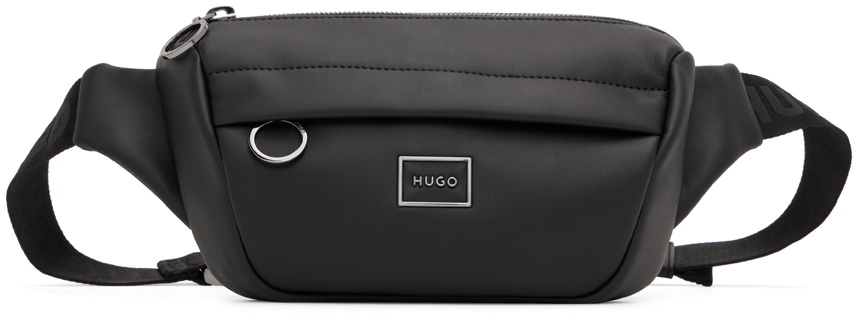 Hugo Black Framed Logo Pouch Hugo Boss