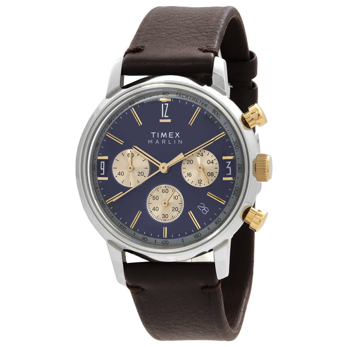 Timex Marlin Chronograph Automatic Blue Dial Mens Watch TW2W60400 Timex