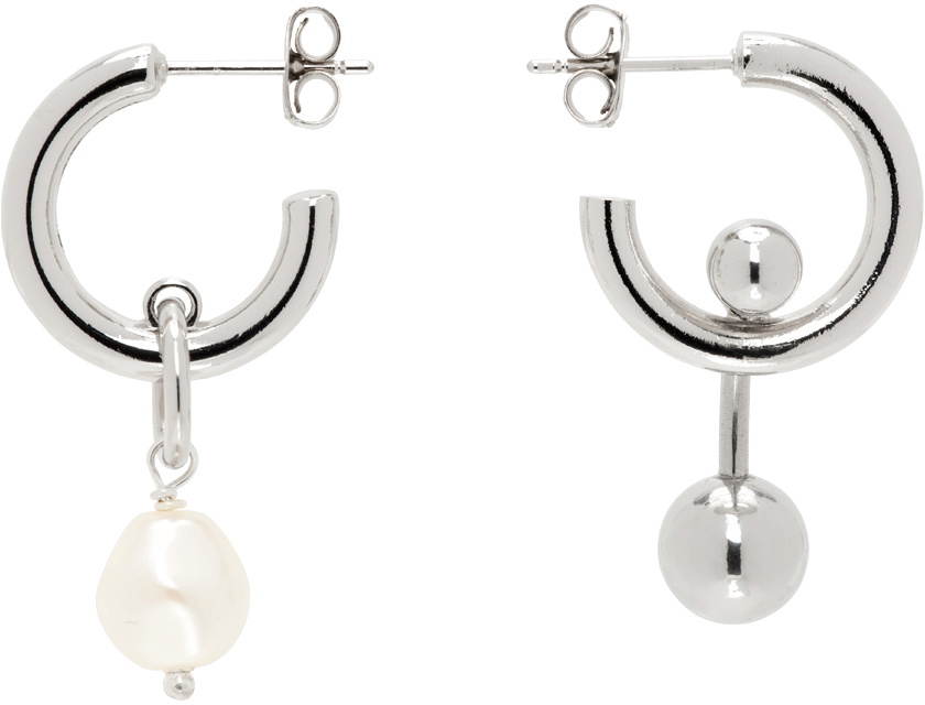 Justine Clenquet Silver Blair Earrings Justine Clenquet