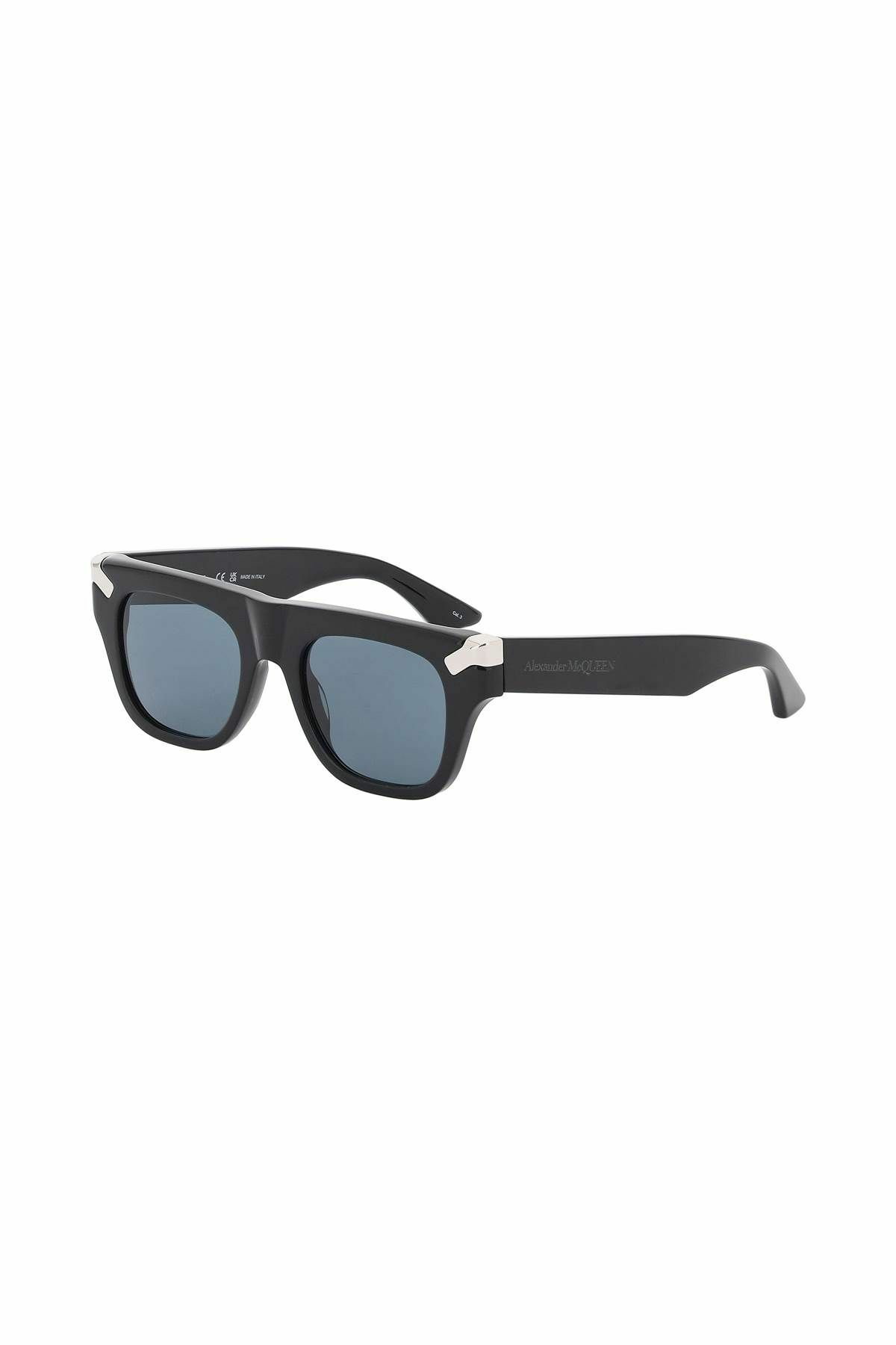 ALEXANDER MCQUEEN punk rivet mask sunglasses Black Alexander McQueen