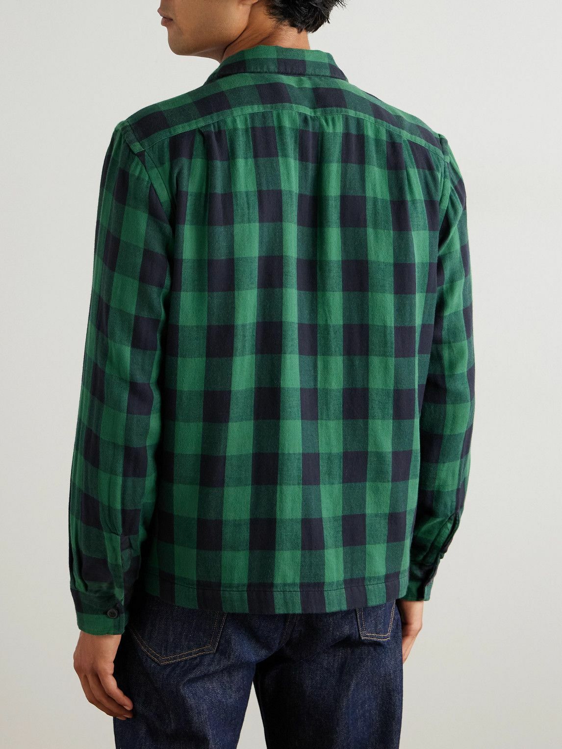 Polo Ralph Lauren - Logo-Embroidered Checked Cotton-Flannel Overshirt ...