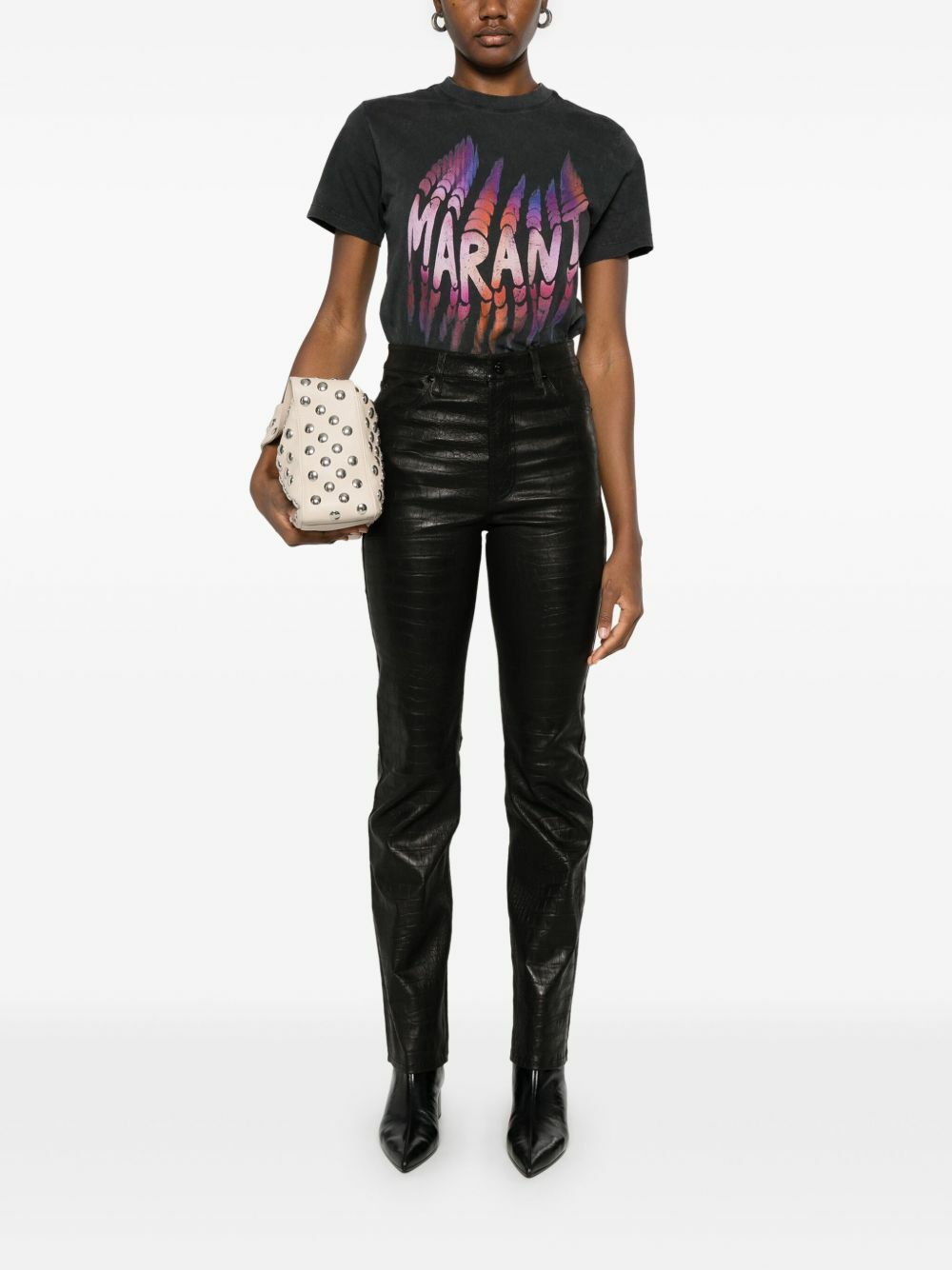 FRAME Skinny Leather Trousers Frame Denim