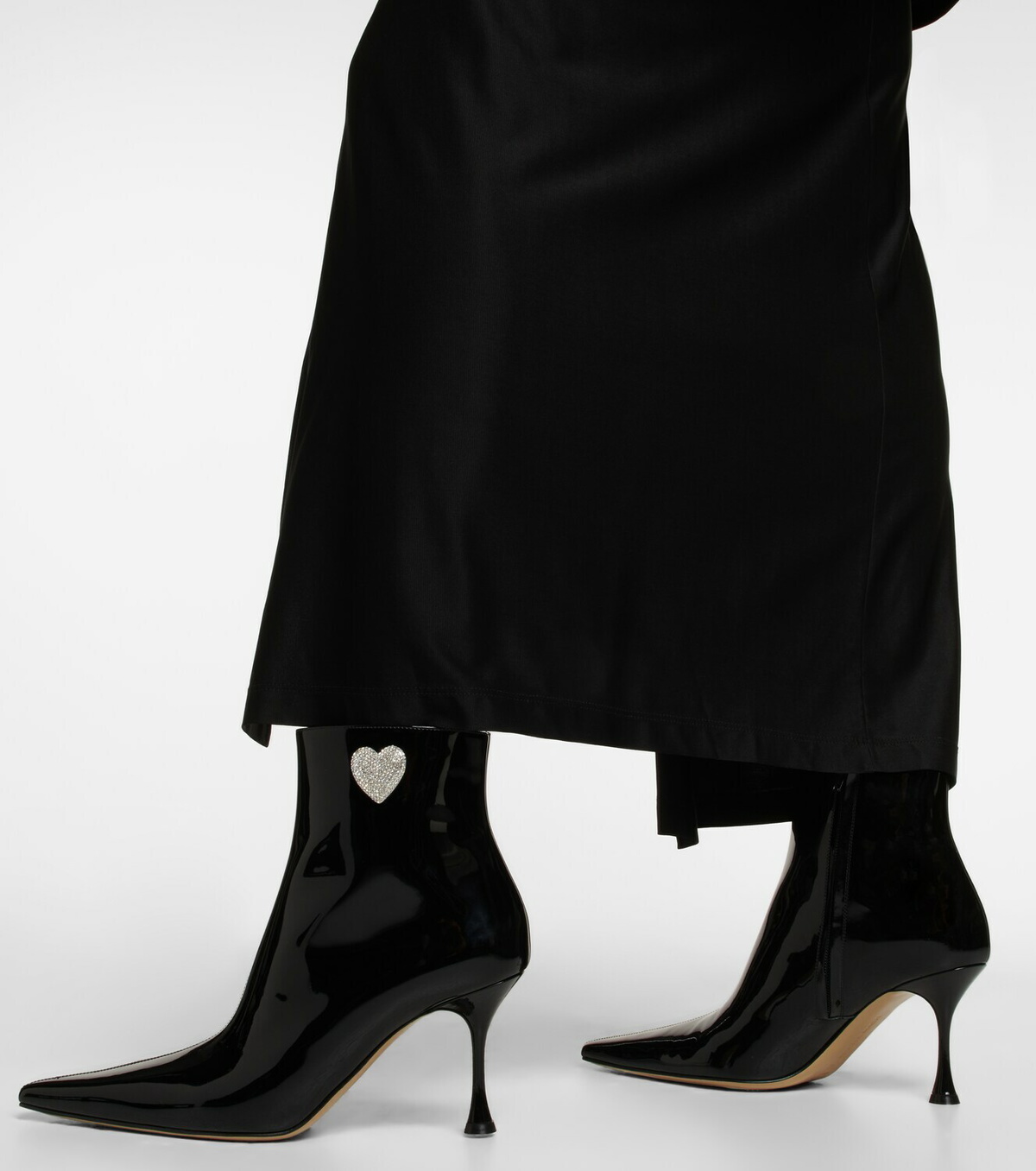 Mach & Mach - Embellished patent leather ankle boots MACH & MACH