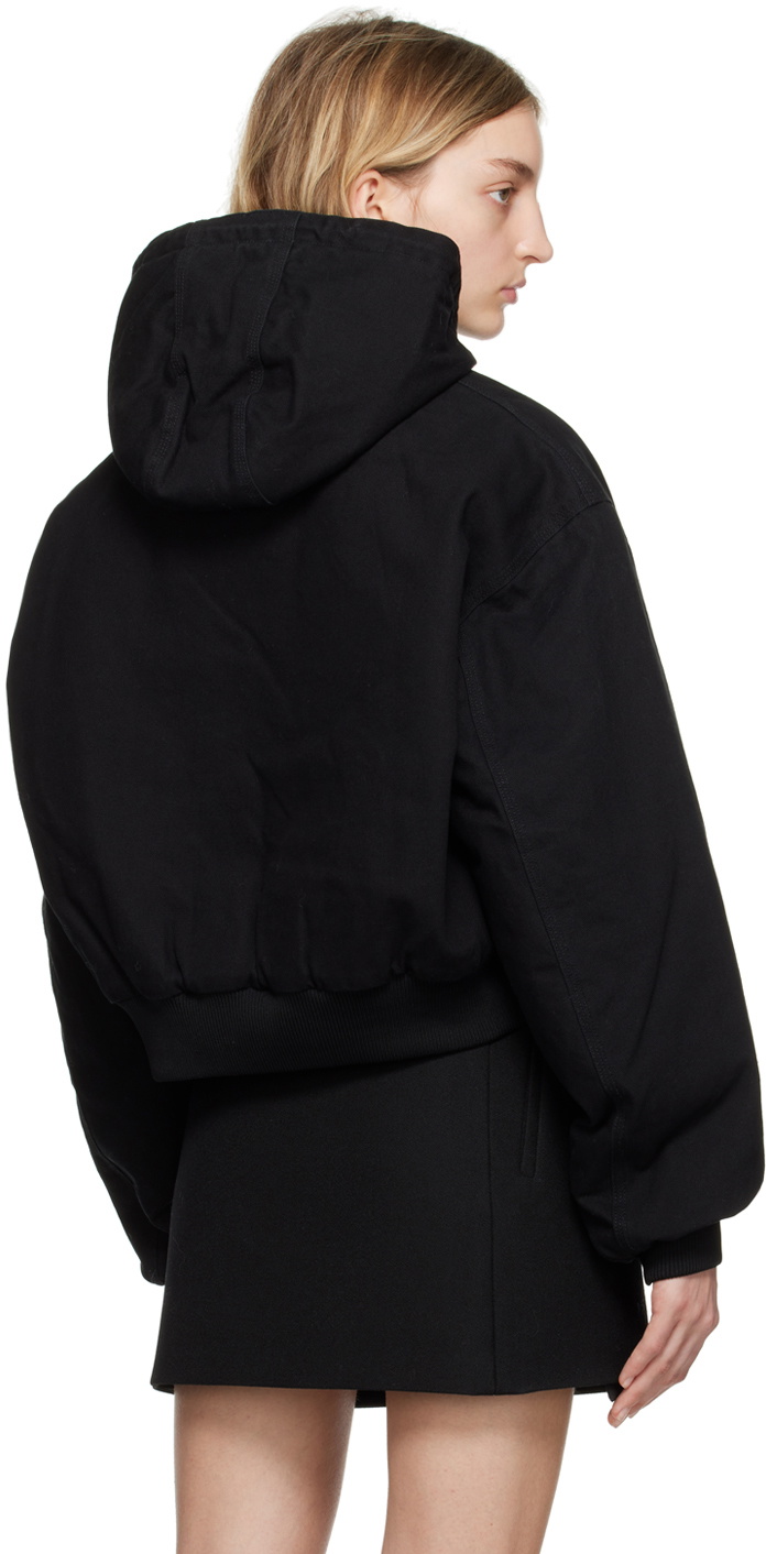 WARDROBE.NYC Black Carhartt Edition WIP Drawstring Reversible Bomber ...