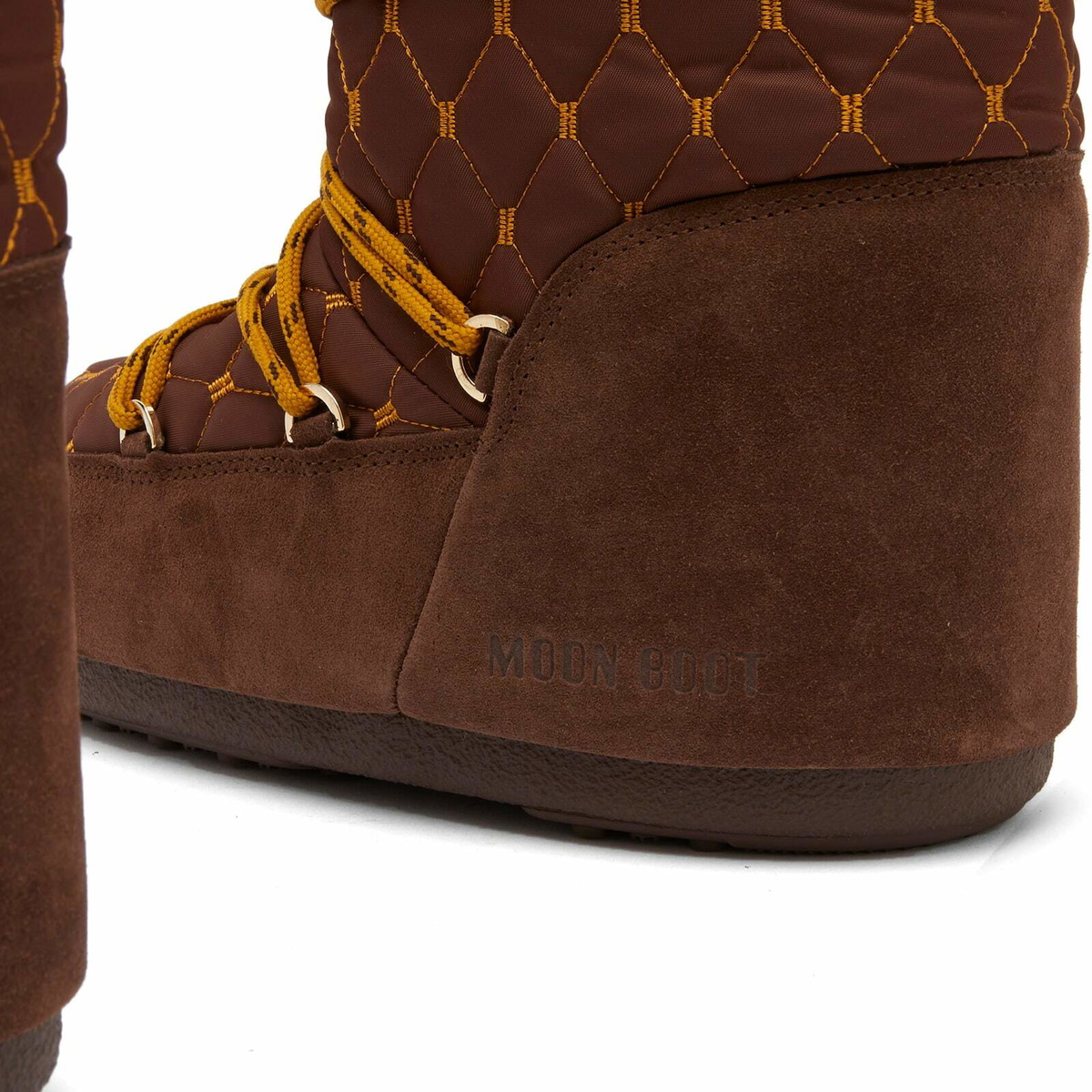 Moon Boot Women's Icon Quilted Boots in Brown Moon Boot