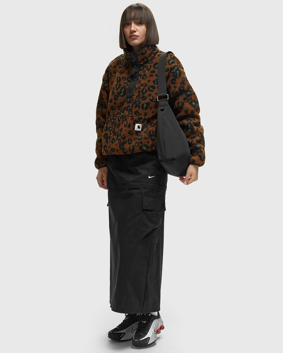 Carhartt Wip Elliot High Neck Liner Brown Fleece Jackets Carhartt WIP