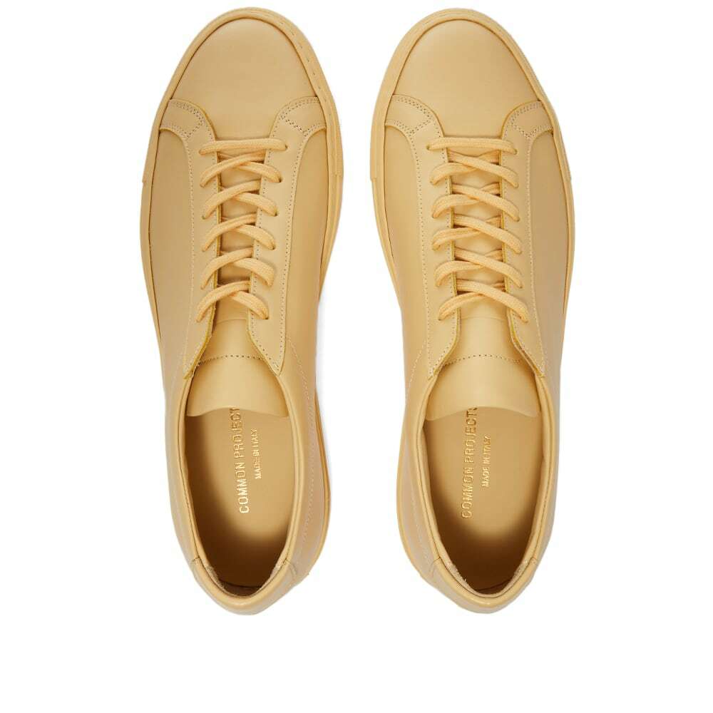 Common Projects Men's Original Achilles Low Sneakers in Yellow Common ...