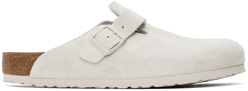 Birkenstock White Boston Clogs Birkenstock