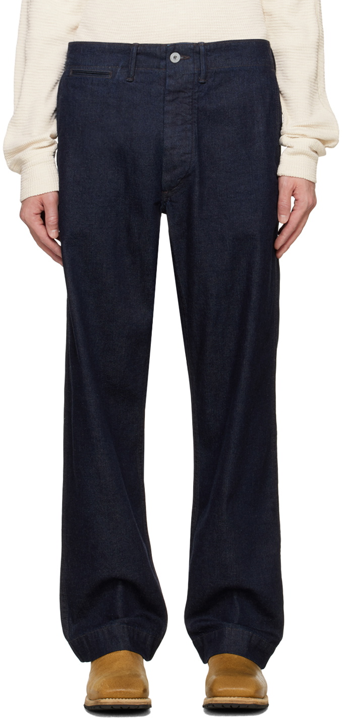 RRL Indigo Rinsed Denim Field Jeans RRL