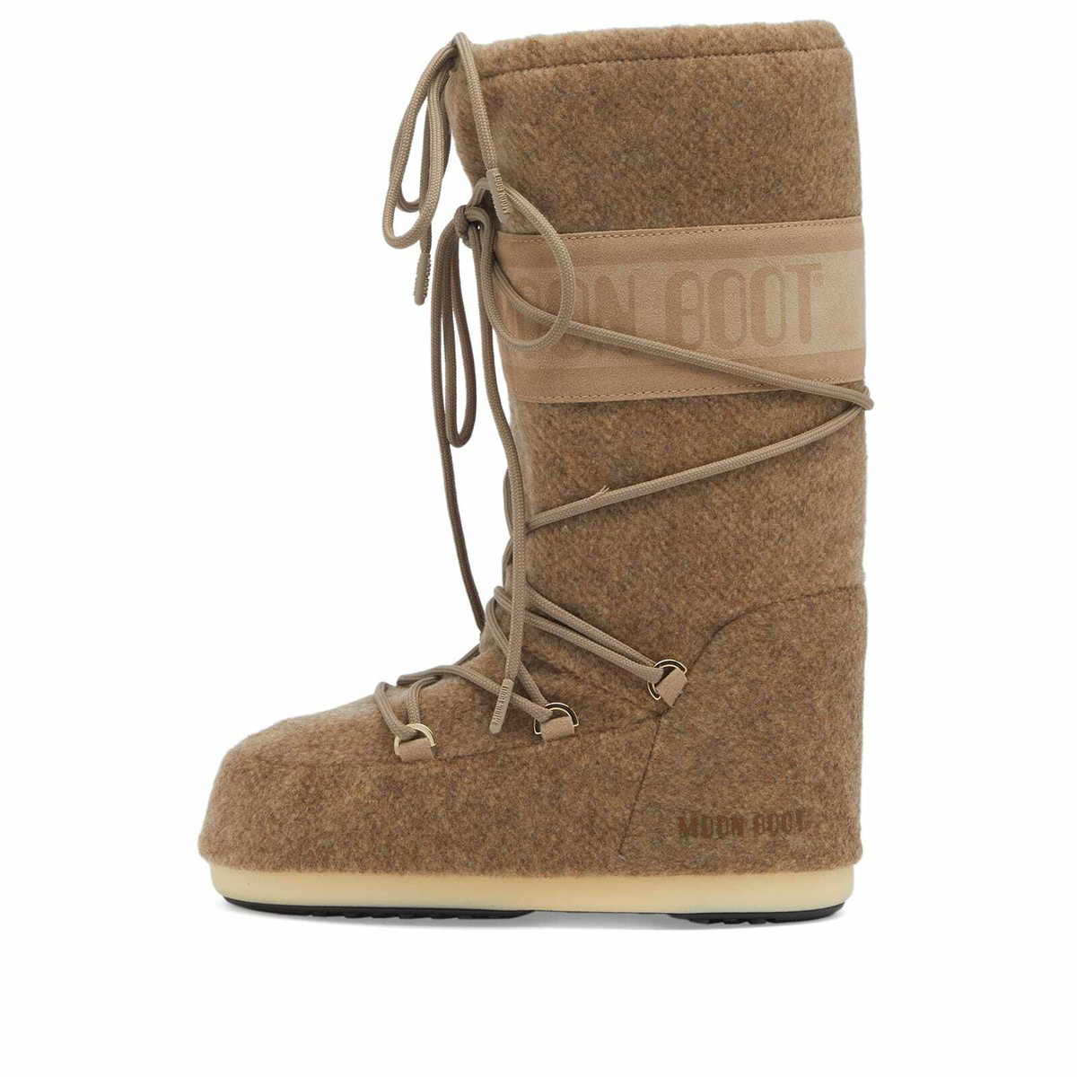 Moon Boot Women's Icon Felt in Beige Melange Moon Boot