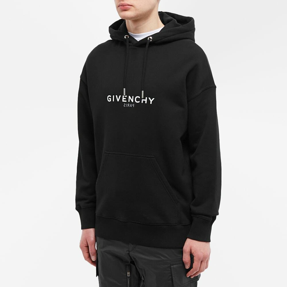 Givenchy Men's Reverse Logo Hoody in Black Givenchy