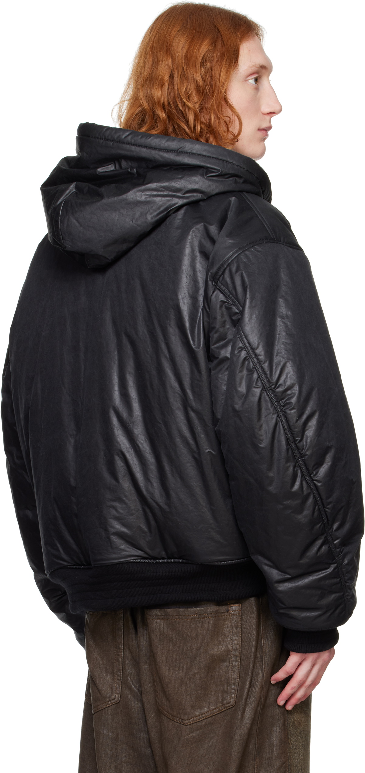 Alexander Wang Black Padded Bomber Jacket Alexander Wang