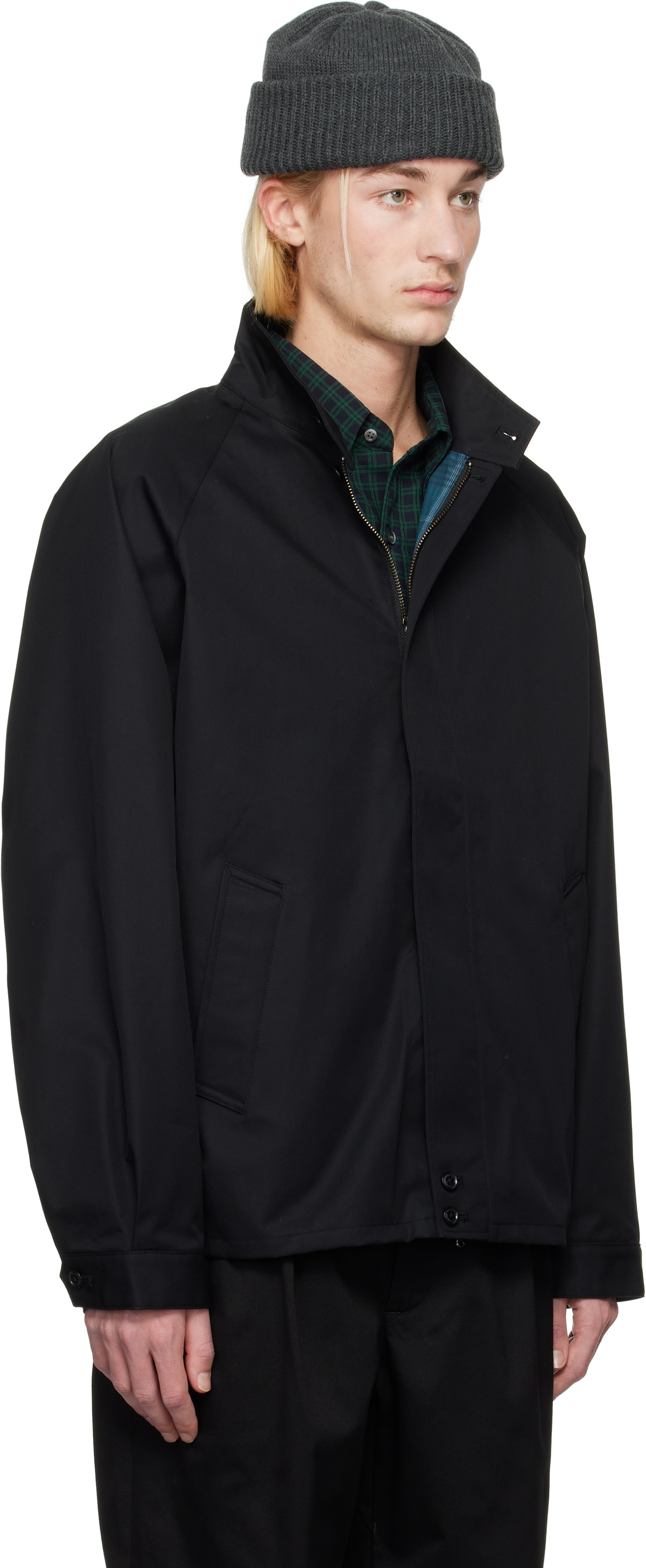 nanamica Black GORE-TEX Crew Jacket Nanamica