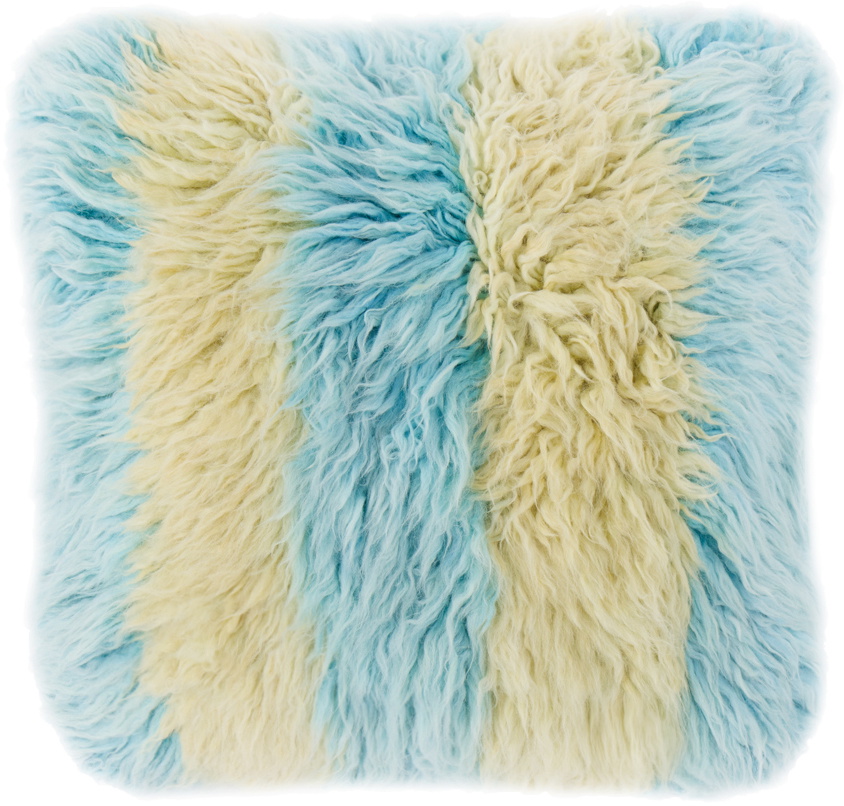 Mush Studios Blue & Yellow 'The Pinched' Cushion Mush Studios