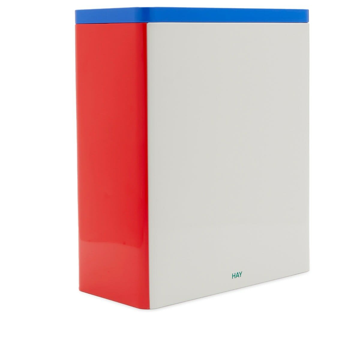 HAY Tin Container - X-Large in Off-White/Blue/Red HAY