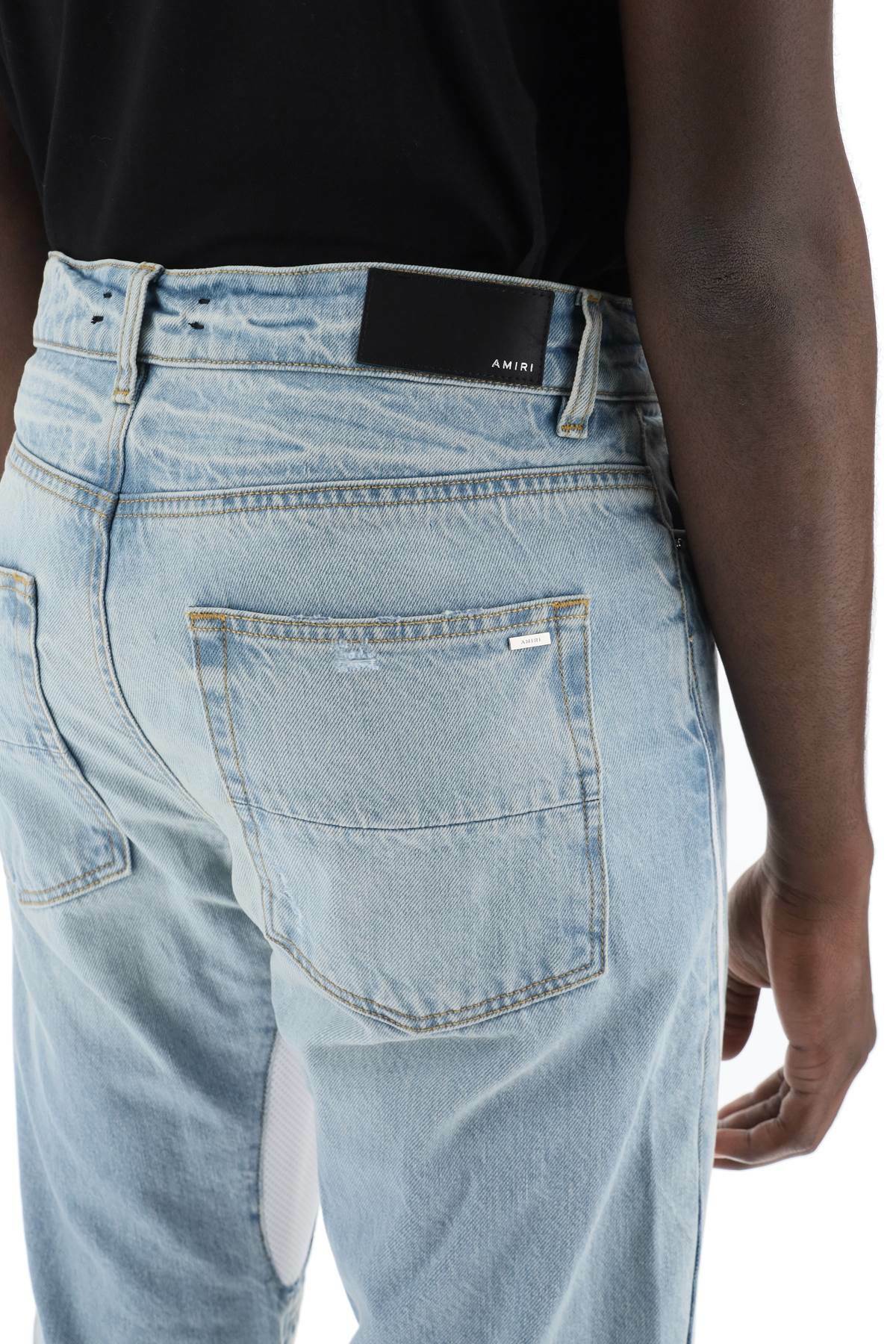 AMIRI mx-3 jeans with mesh inserts Light blue Amiri