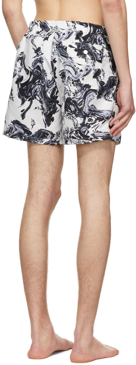 Bather SSENSE Exclusive White Recycled Polyester Swim Shorts Bather