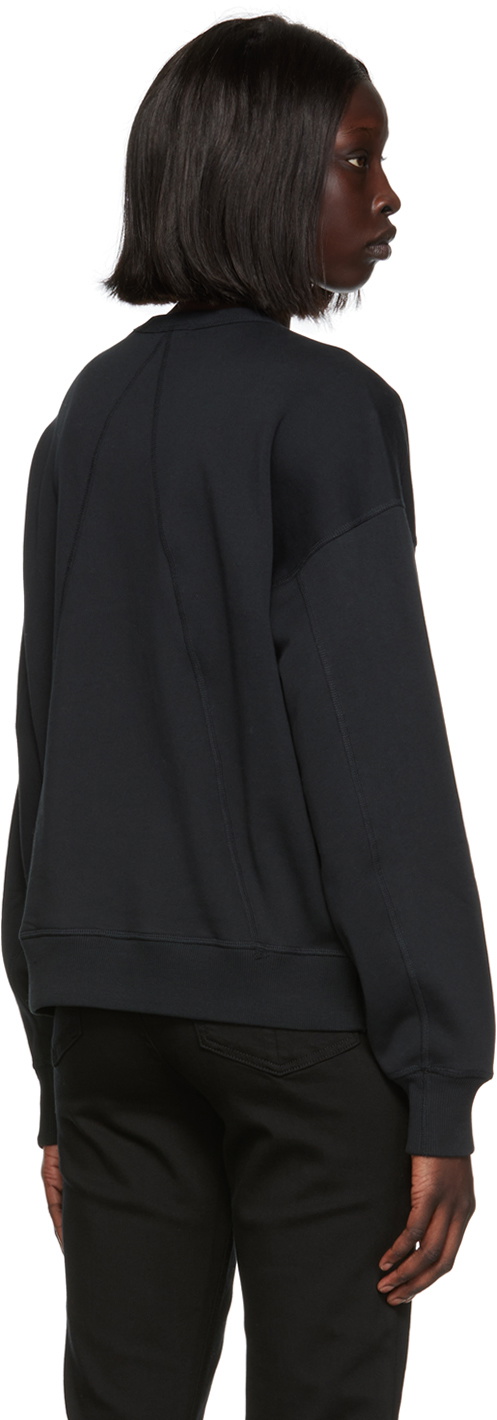 rag & bone Black Collegiate Sweatshirt Rag and Bone