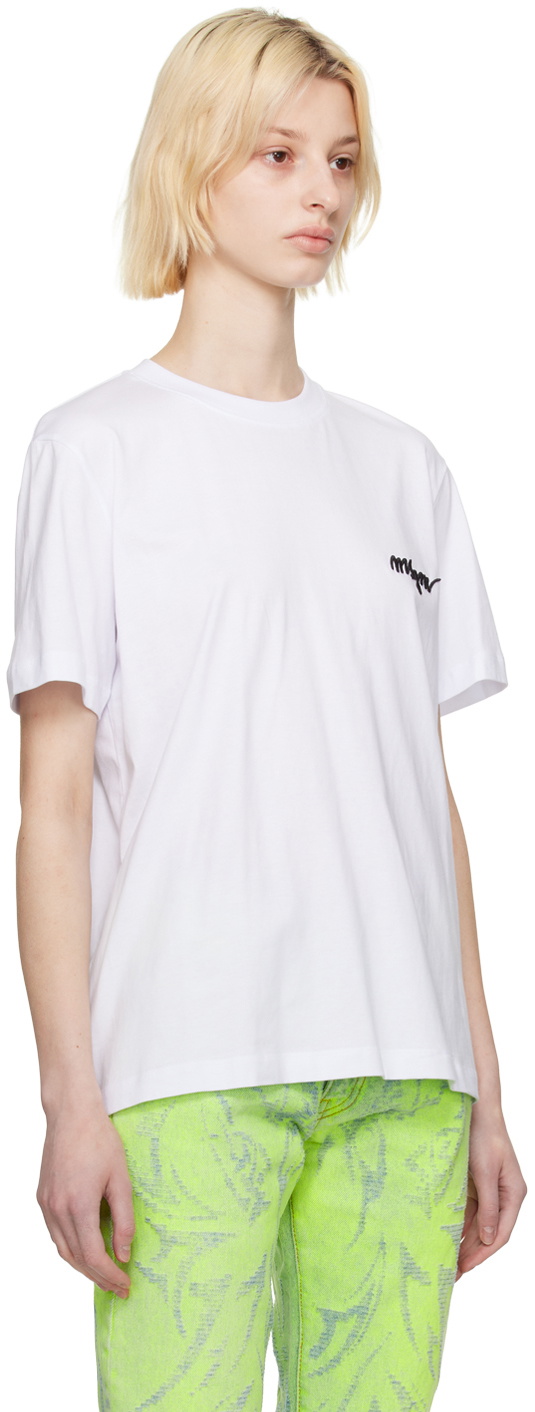 MSGM White Embroidered T-Shirt MSGM