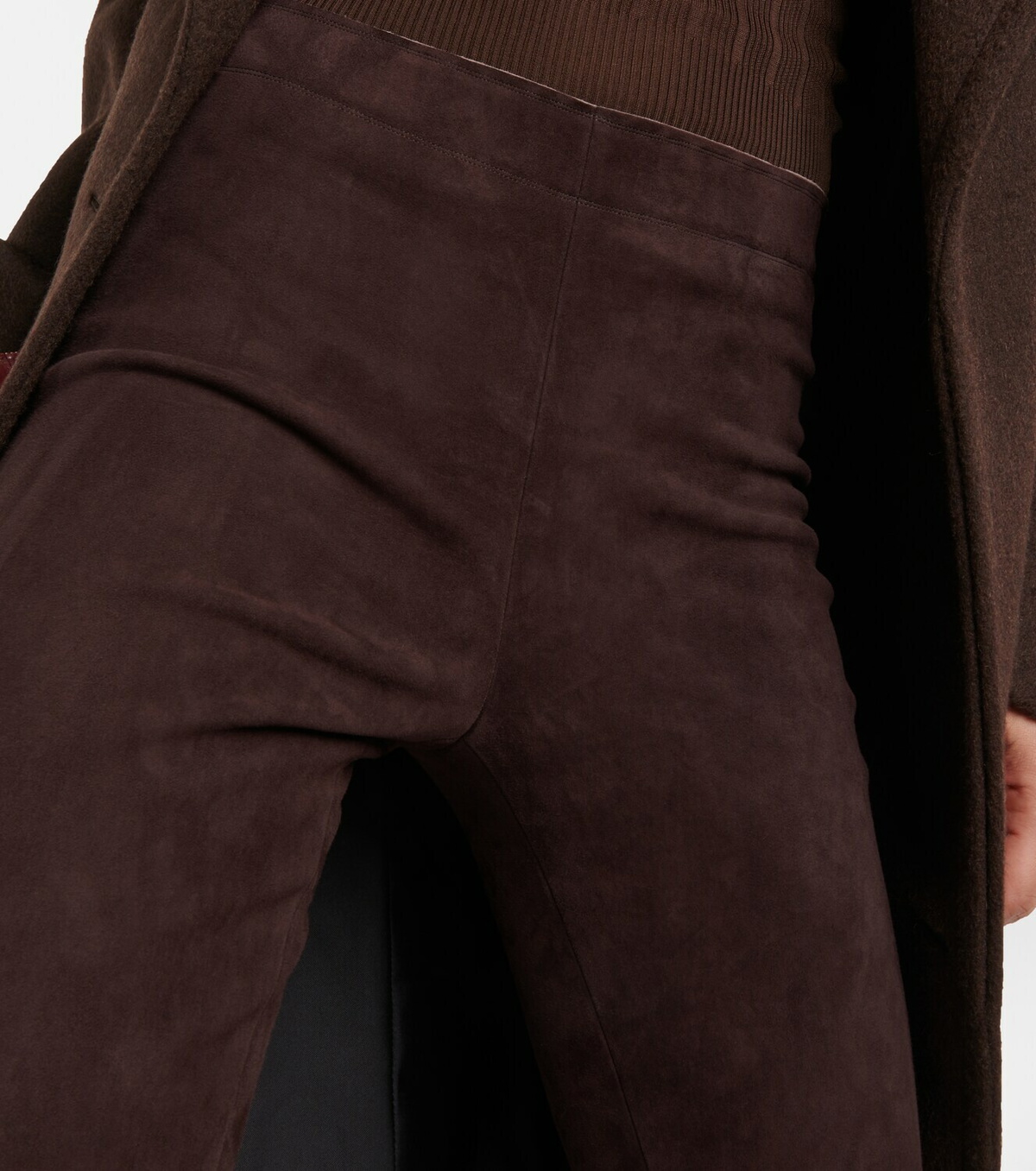 Stouls JP Twenty mid-rise bootcut suede pants Stouls