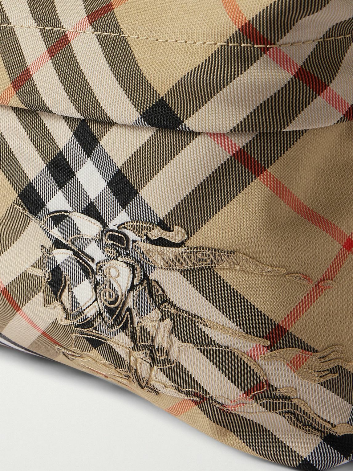 Burberry - Checked Coated-Canvas Backpack Burberry