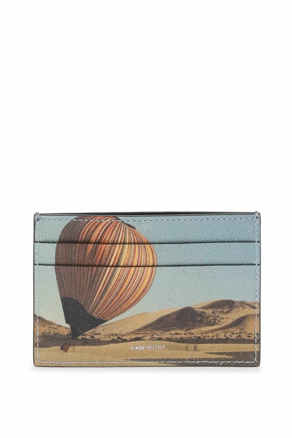 PAUL SMITH signature stripe balloon card holder Black Paul Smith