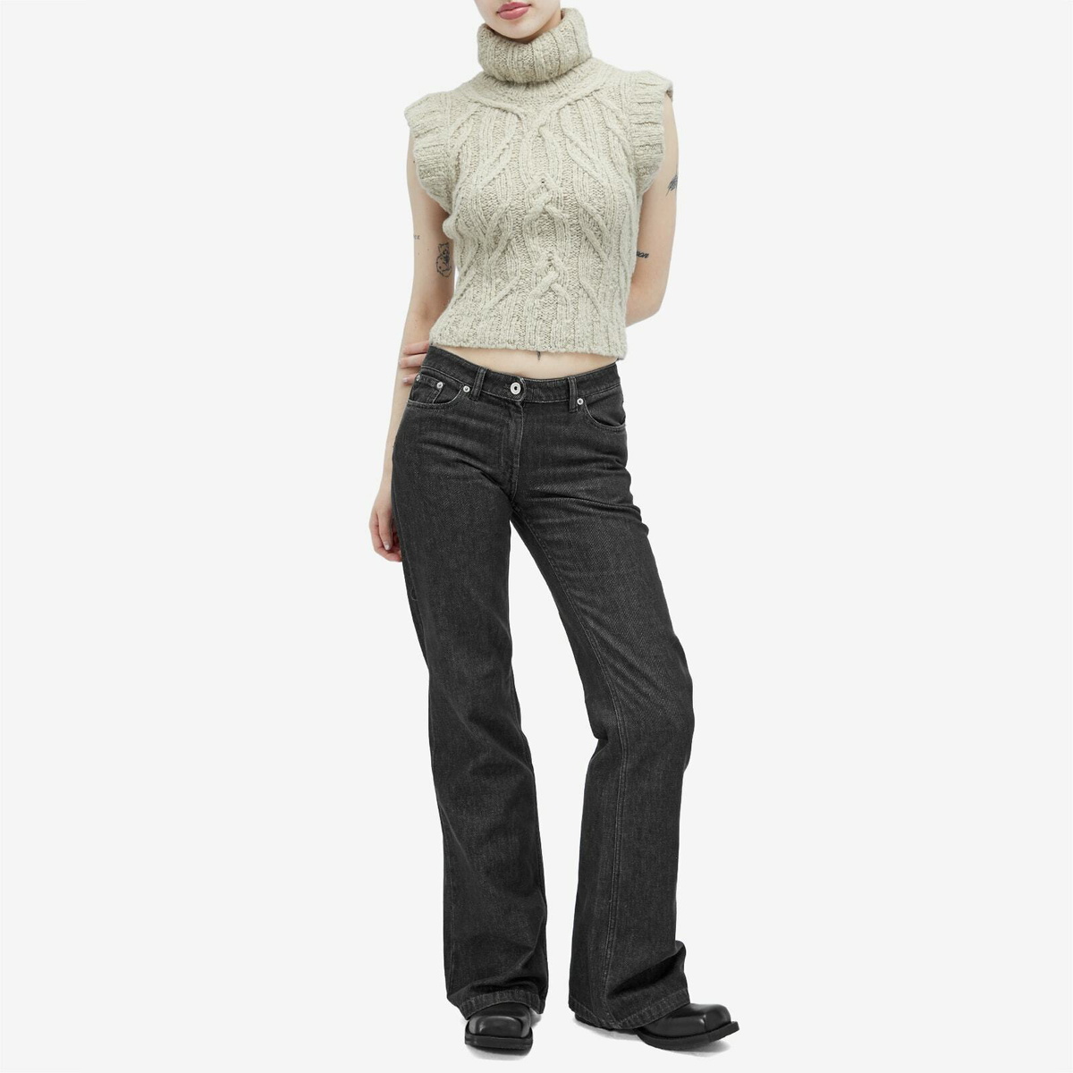 KNWLS Women's Alice Jeans in Washed Black KNWLS
