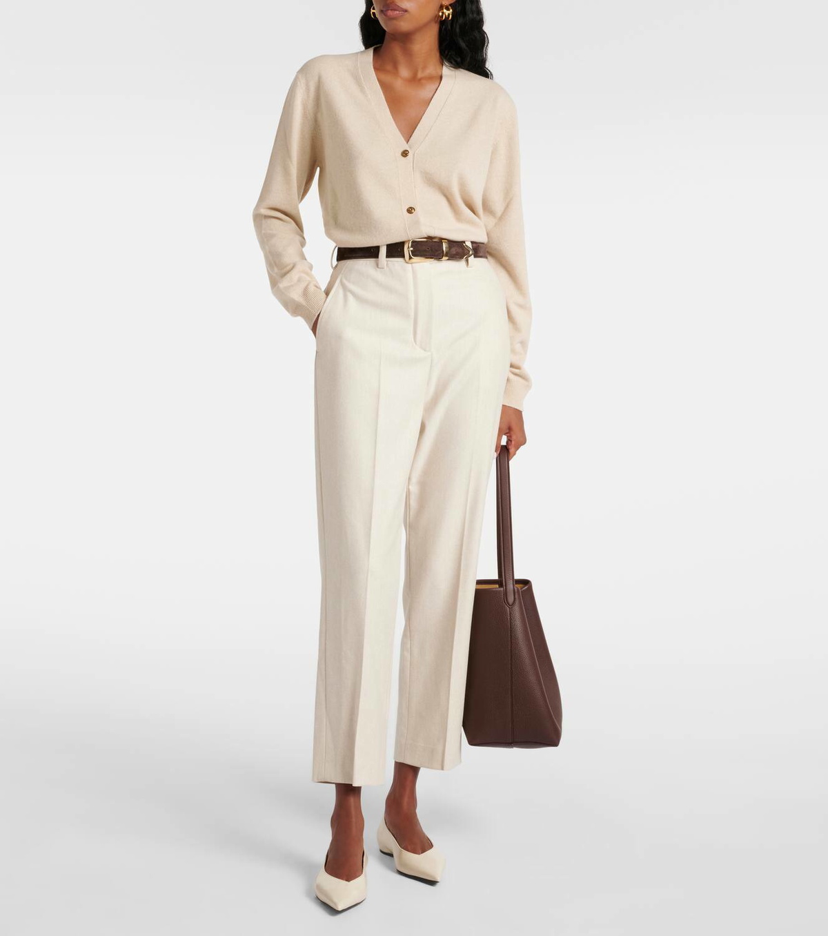 Loro Piana Doyle wool and cashmere straight pants Loro Piana