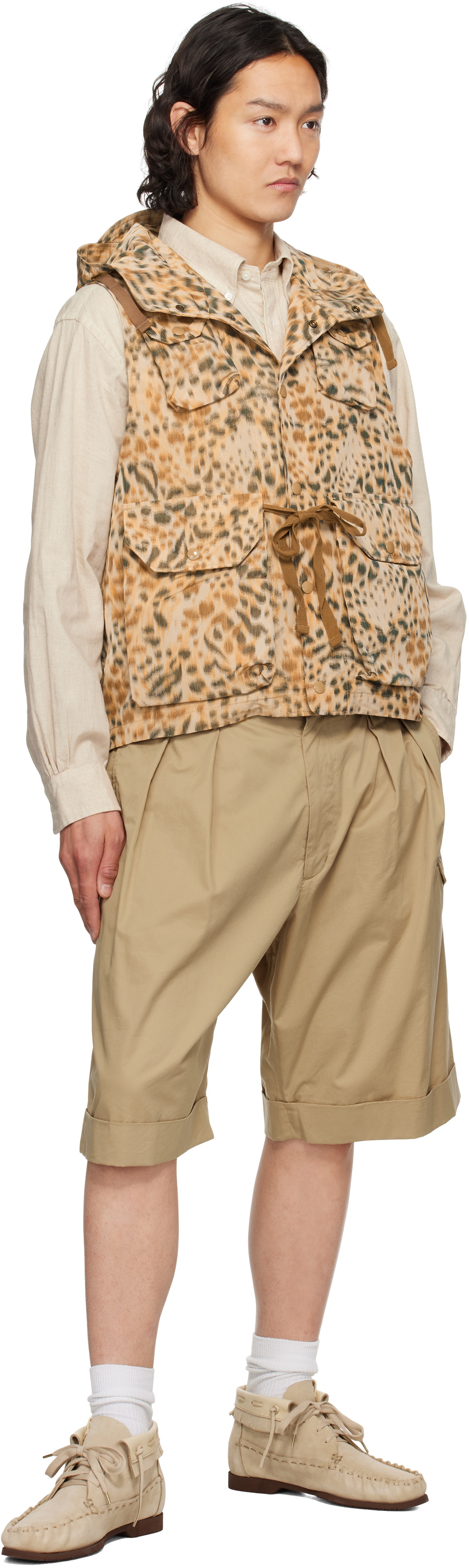 Engineered Garments Beige Field Vest Engineered Garments