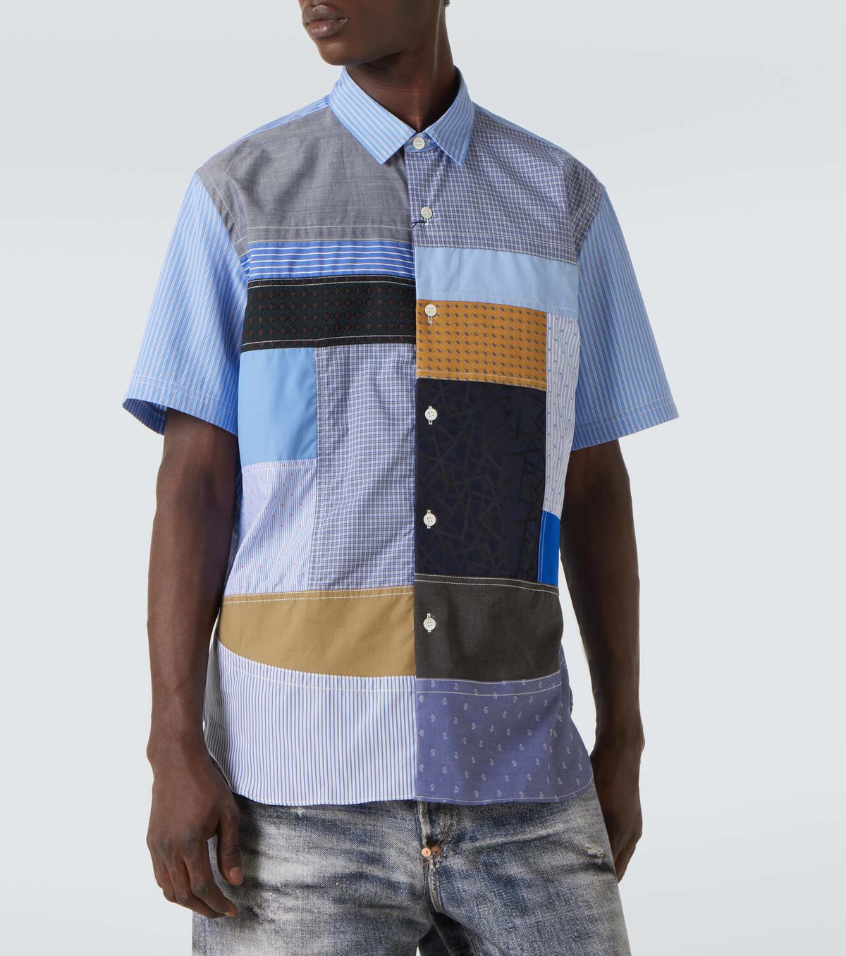 Junya Watanabe Patchwork cotton shirt Junya Watanabe