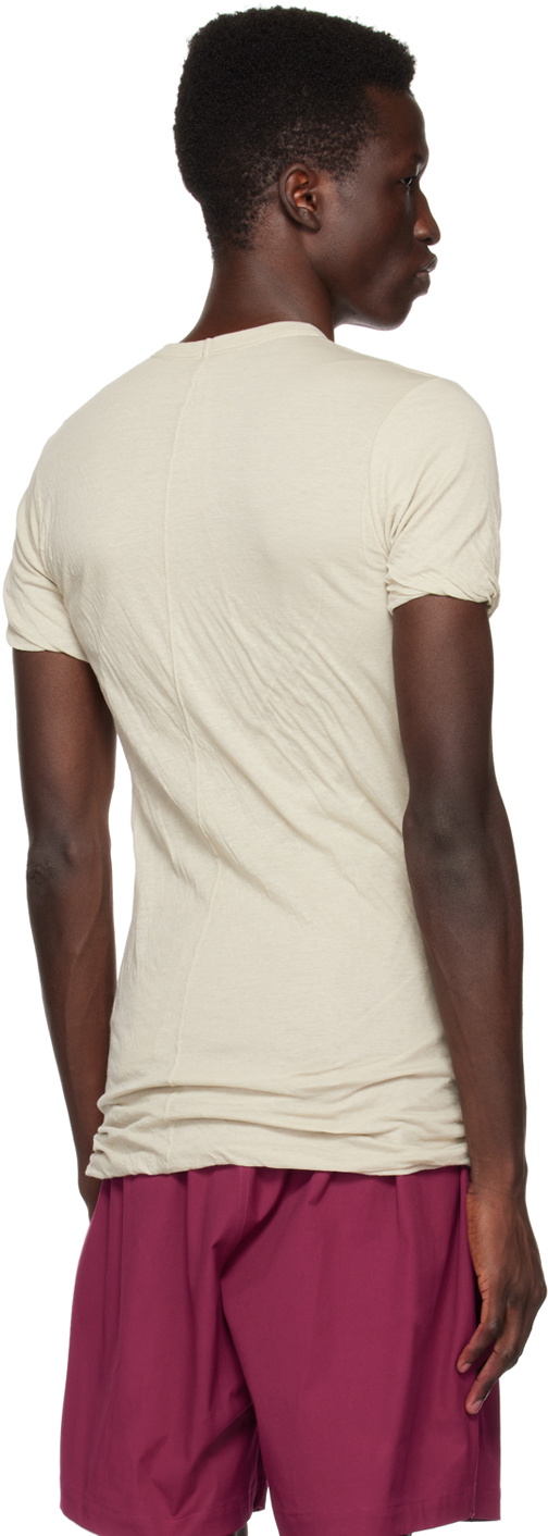 Rick Owens Beige Double T-Shirt Rick Owens