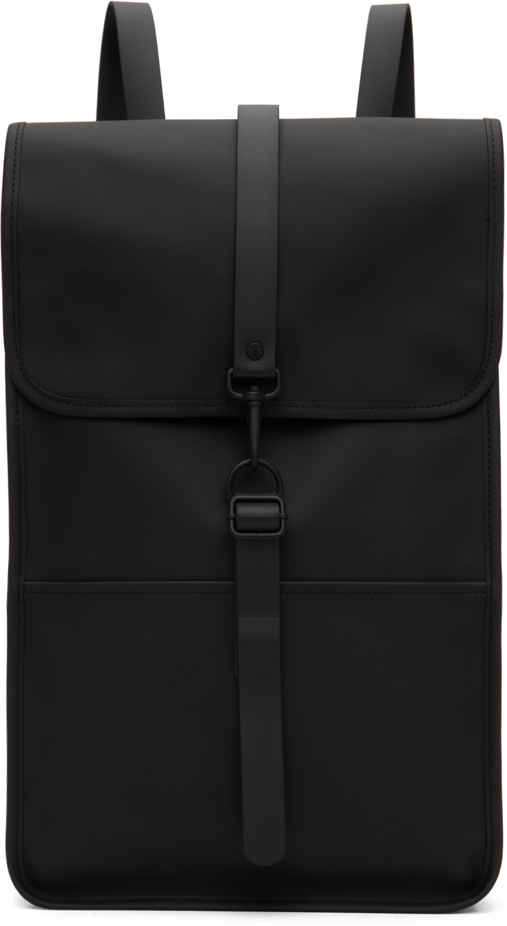 RAINS Black Waterproof Backpack Rains