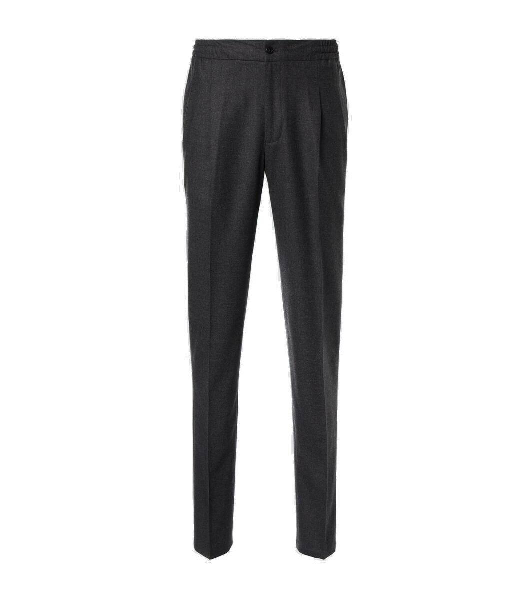 RUBINACCI Virgin wool slim pants Rubinacci