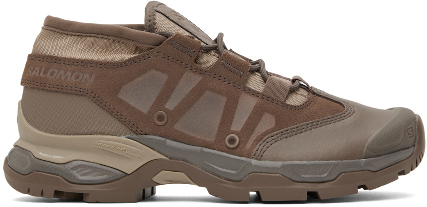 Salomon Brown & Taupe Jungle Ultra Low Advanced Sneakers Salomon