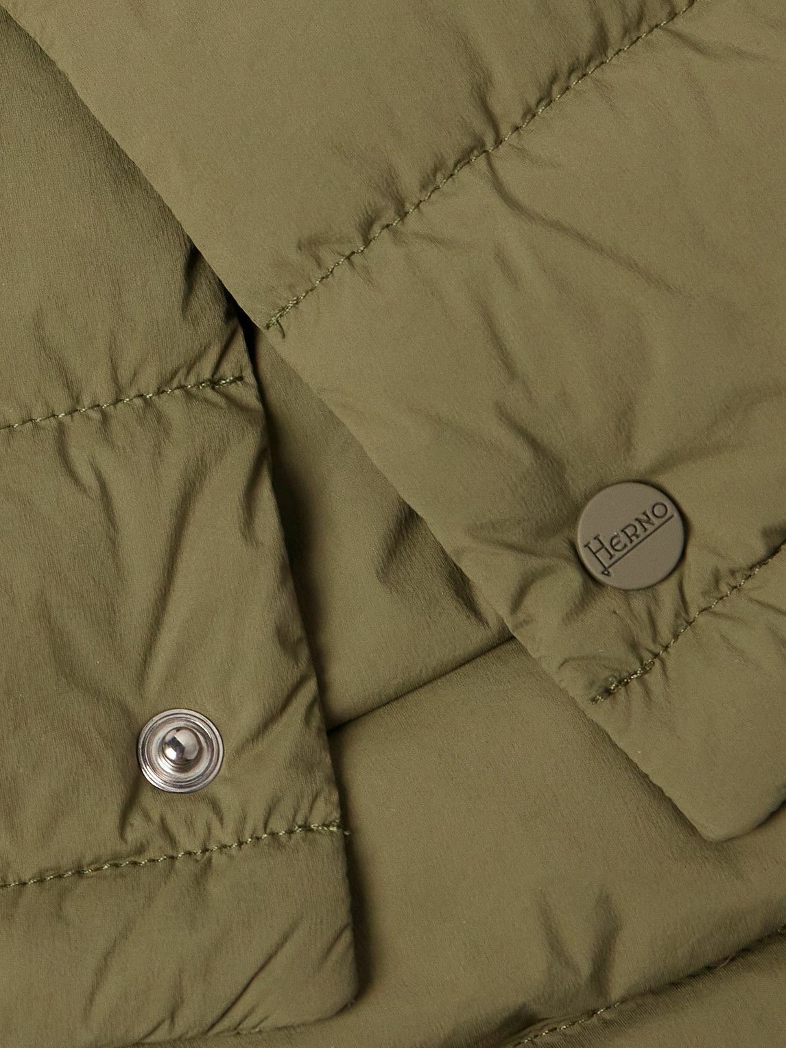 Herno - Quilted Shell Down Jacket - Green Herno