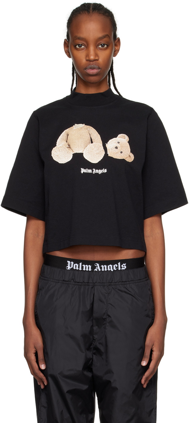 Palm Angels Black Bear T-Shirt Palm Angels