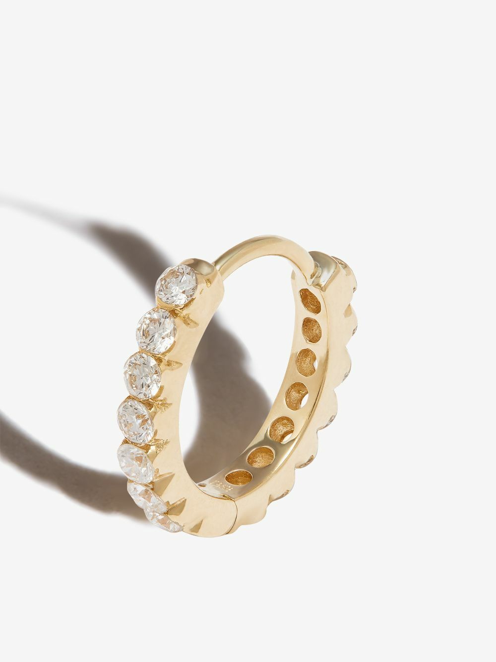 MARIA TASH 18K Yellow Gold Eternity Diamond Hoop Earring Maria Tash