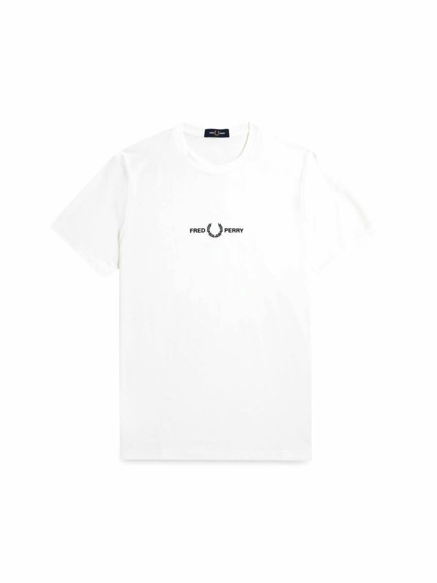 Fred Perry T-shirt With Logo Embroidery Fred Perry