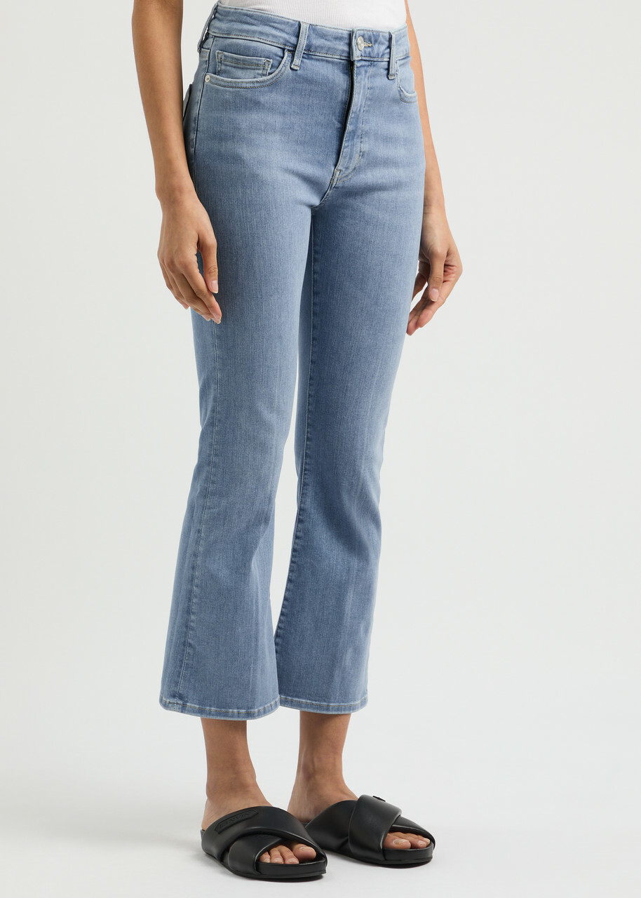Frame Le Crop Mini Boot Jeans Blue Frame Denim