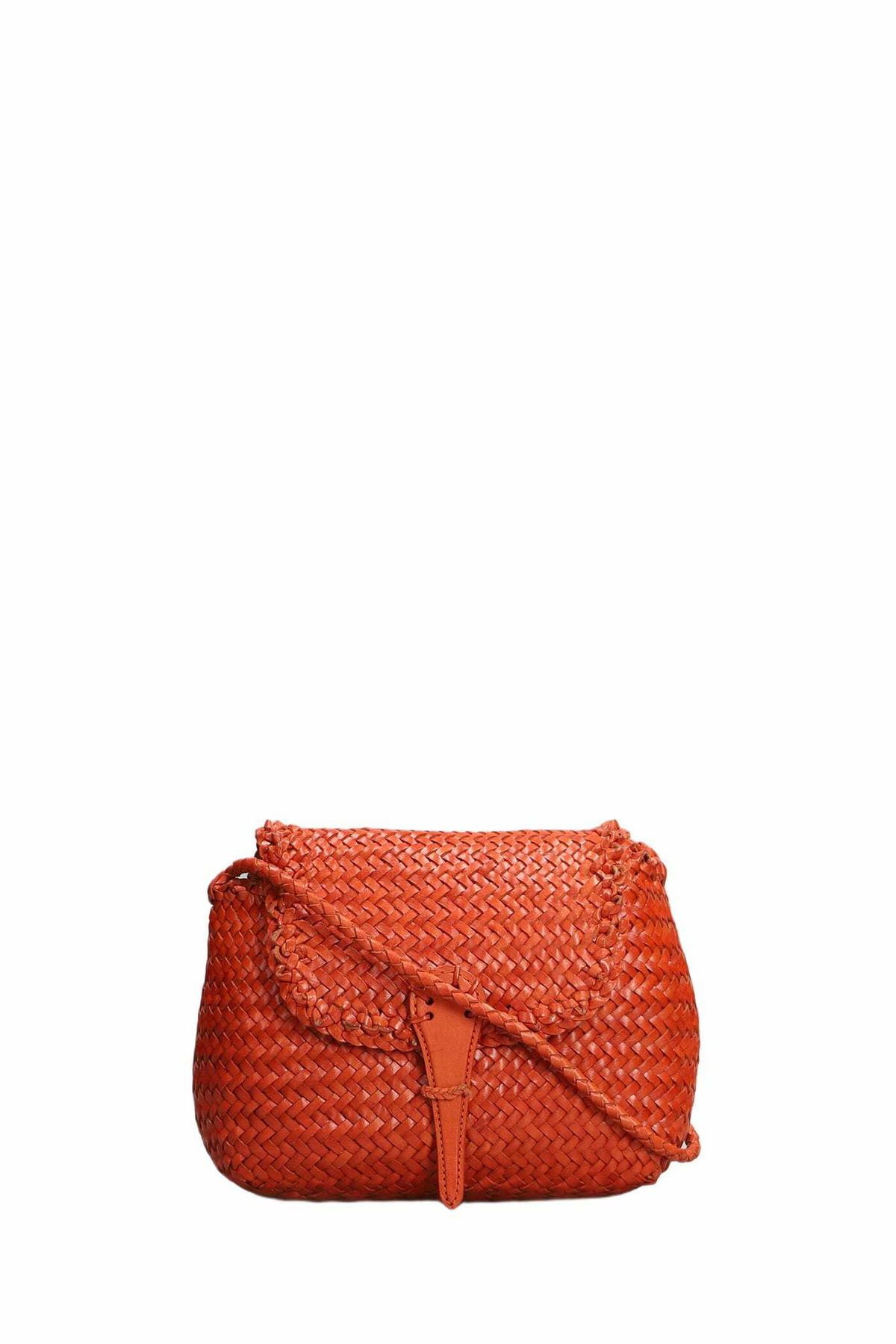 Dragon Diffusion Miny City Shoulder Bag In Orange Leather Dragon Diffusion