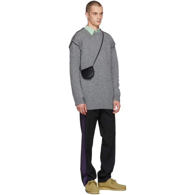 Loewe Grey Blanket Stitch Sweater Loewe