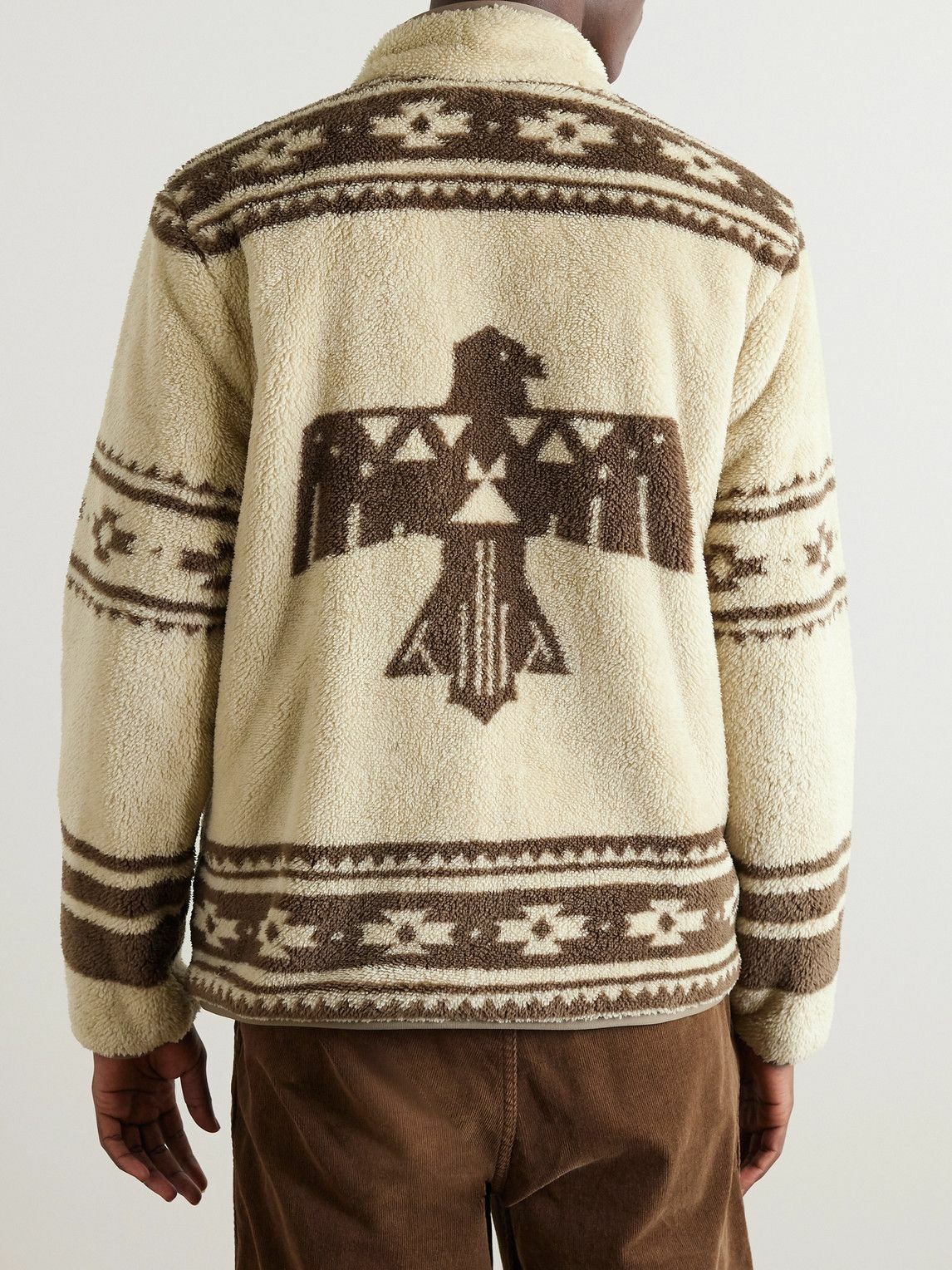 Faherty - Reversible Shell and Printed Recycled-Fleece Jacket ...