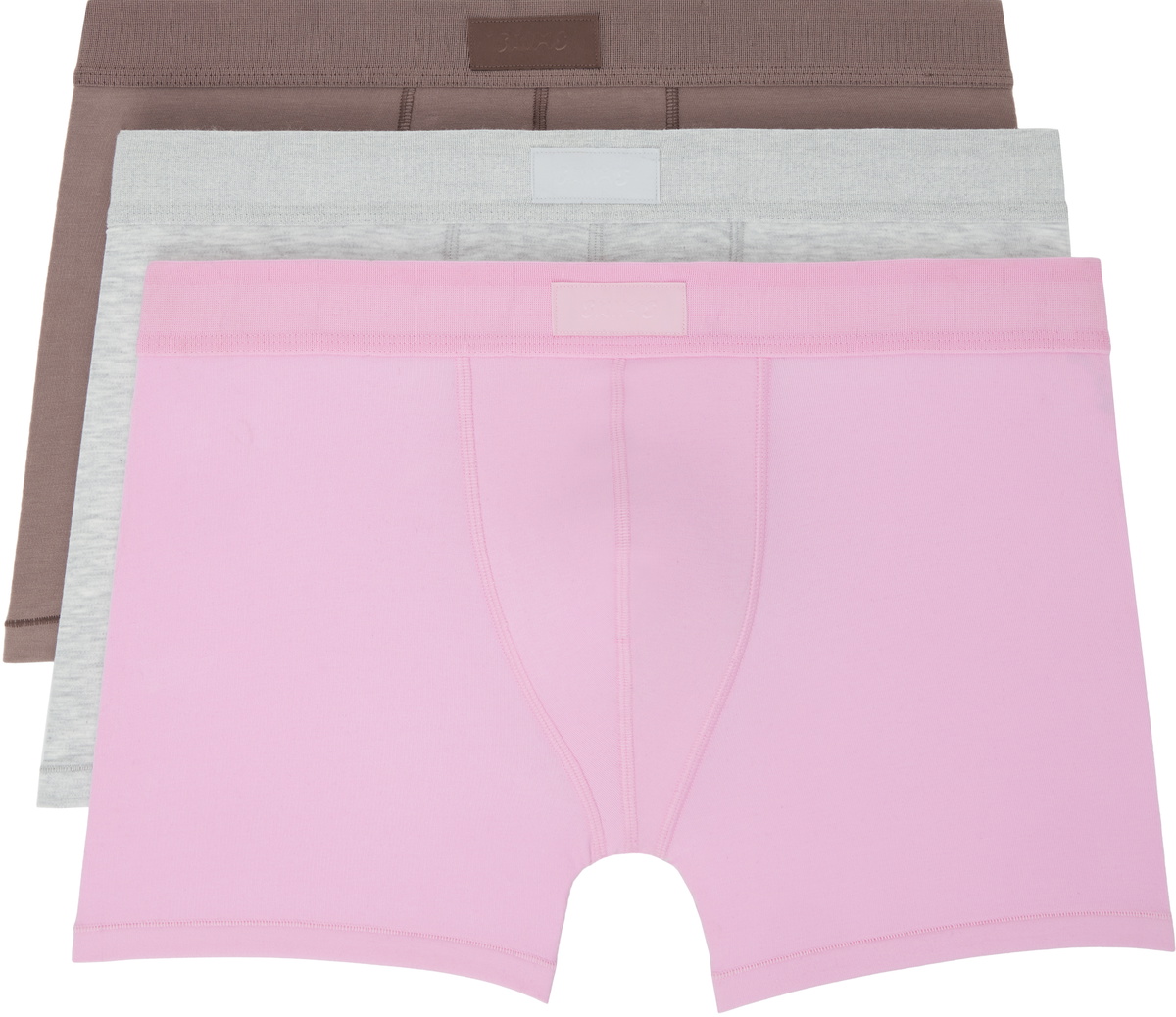 SKIMS Three-Pack Multicolor SKIMS Cotton 3 Boxer Briefs SKIMS