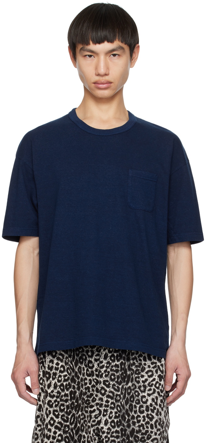 visvim Navy Jumbo T-Shirt Visvim