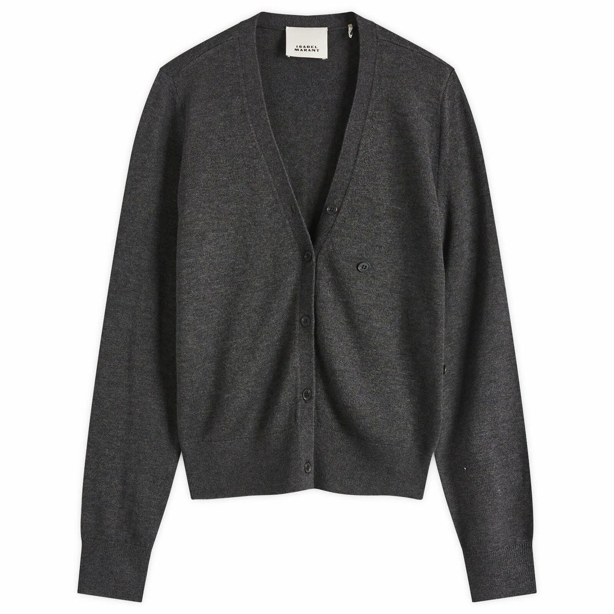 Isabel Marant Women's Carline Cross Cardigan in Anthracite Isabel Marant