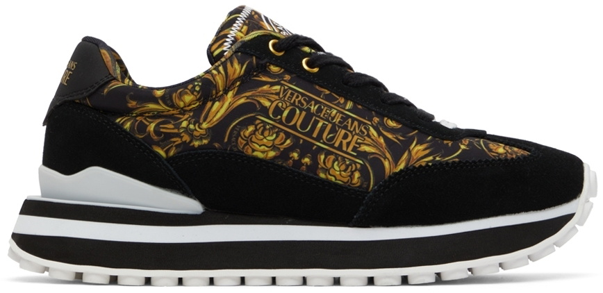 Versace Jeans Couture Black Spyke Sneakers Versace